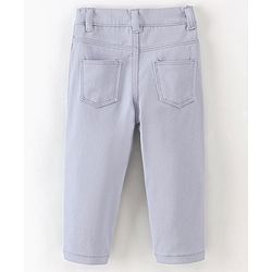 Babyhug Full Length Jeggings Solid - Blue - 4-5Y Blue