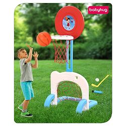 Babyhug 3-In-1 Multi-Activity Playset - Red/White