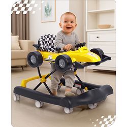 Babyhug F1 Little Racer Foldable Activity Walker with Adjustable Height ...